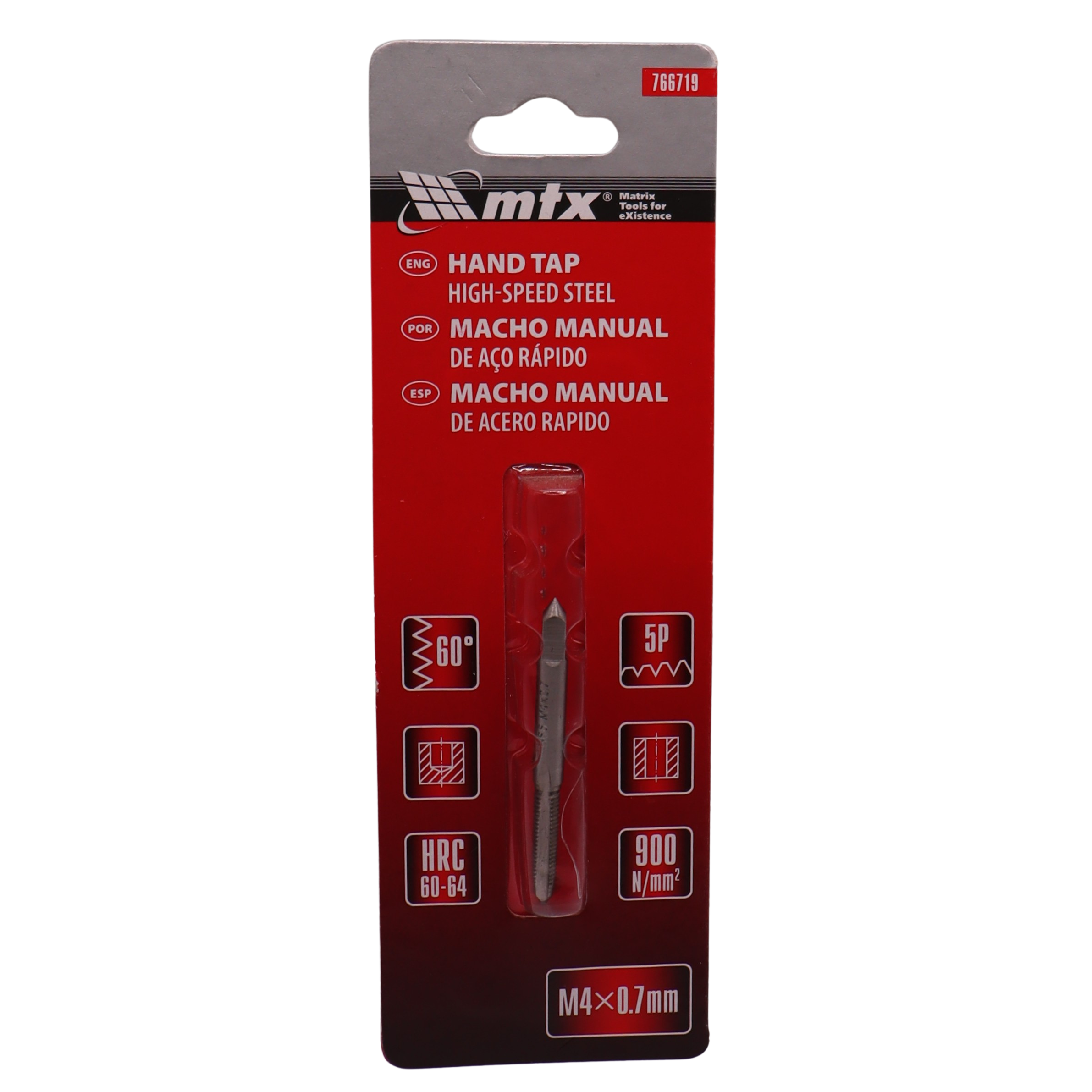MACHO MANUAL DE AÇO RÁPIDO - (BUCHA) M4X0,7MM - MTX - TOOL CLEAN | E ...